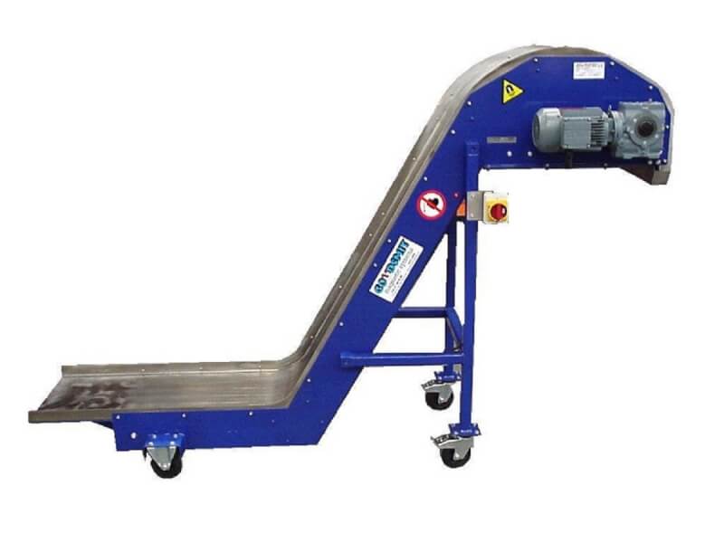 Magnetic slide conveyor - transport of metal waste, scrap | WAMAG